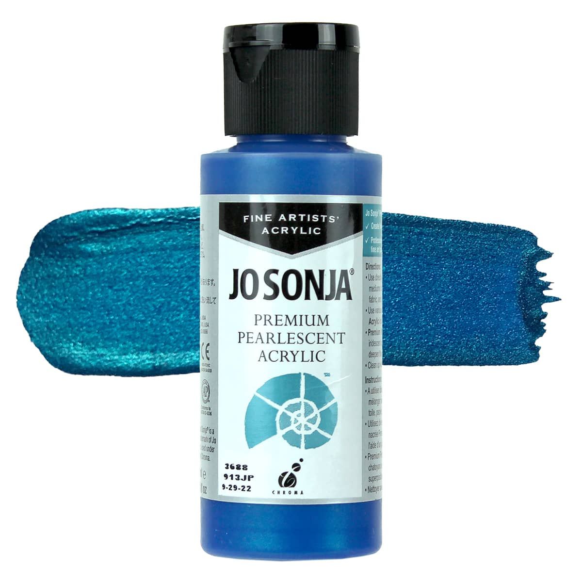 Jo Sonja Premium Acrylic - Pearlescent Deep Blue, 2oz Bottle | Jerry's ...