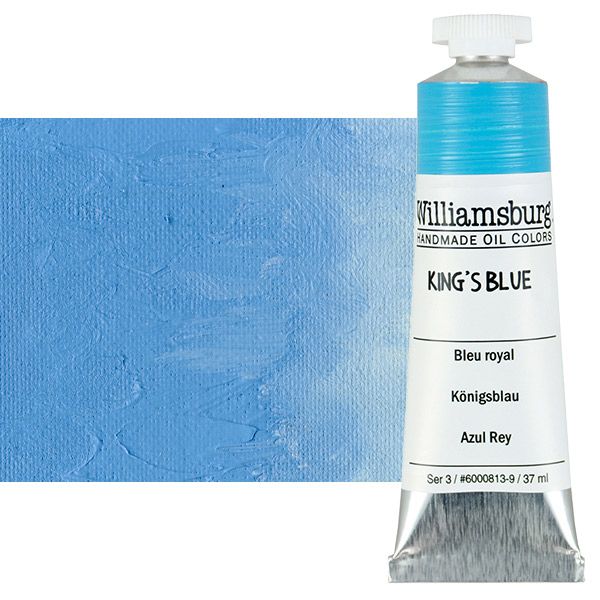 Williamsburg Handmade Oil Paint - King's Blue, 37ml Tube | Jerry's Artarama