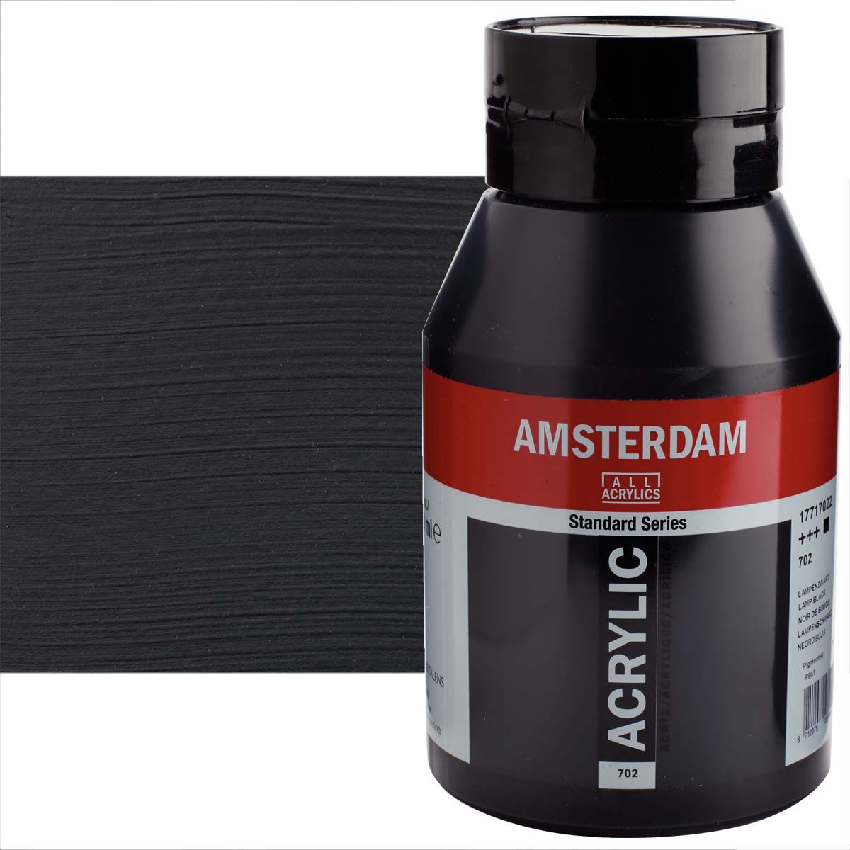 Amsterdam Standard Series Acrylic Paint - Lamp Black, 1 Liter Jar ...
