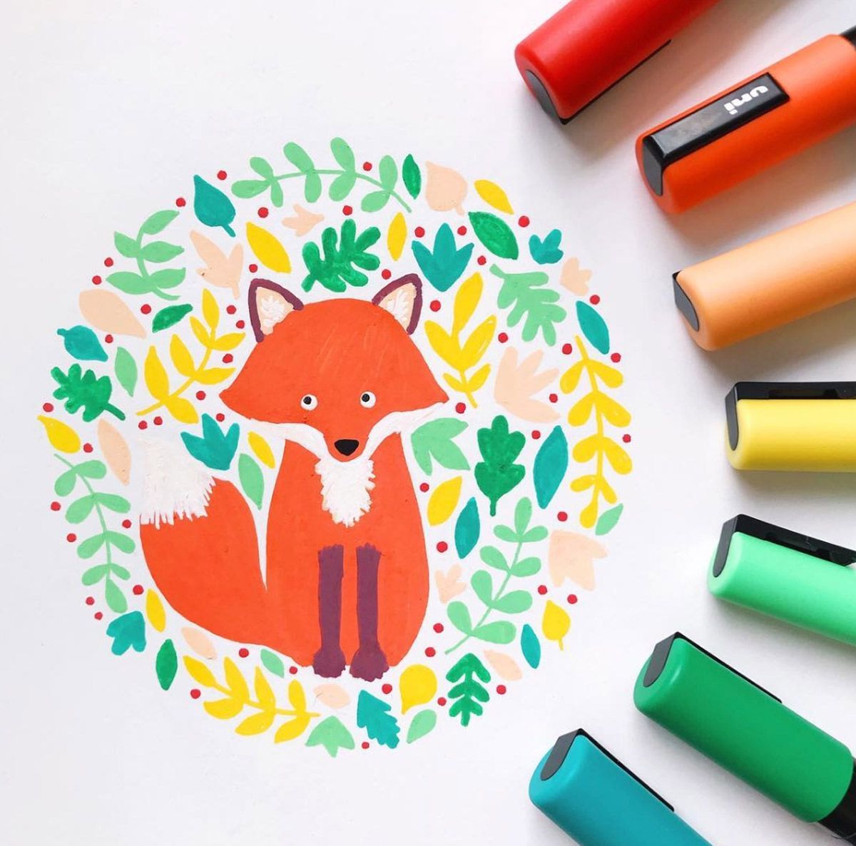 Posca Markers, Basic Colors Set of 16, Extra-Fine Tip | Jerry's Artarama