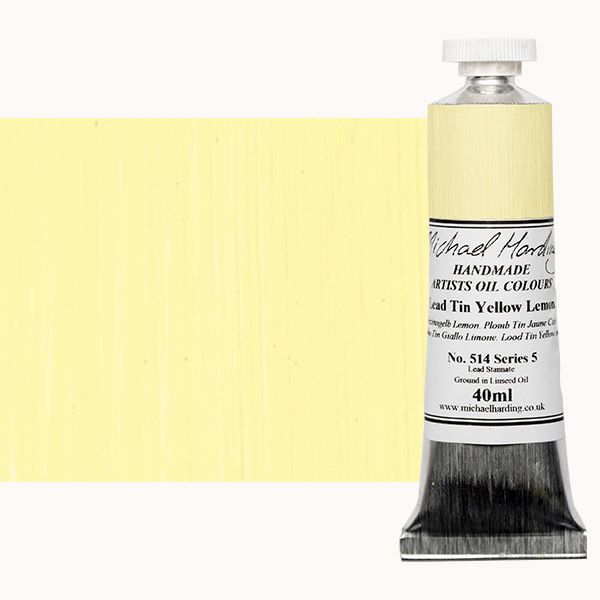 Michael Harding Oil Color - Lead Tin Yellow Lemon, 40ml Tube | Jerry's ...