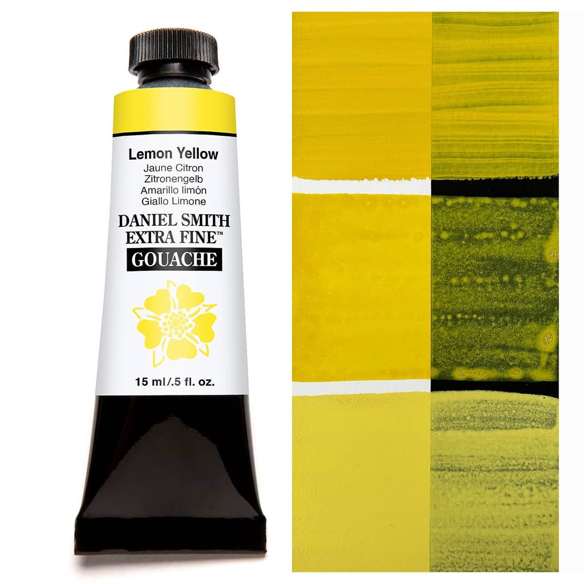 DANIEL SMITH Extra Fine GOUACHE Lemon Yellow, 15ml Tube | Jerry's Artarama