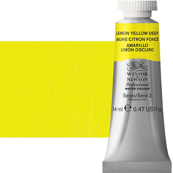 Winsor & Newton Professional Watercolor - Lemon Yellow Deep, 14ml Tube ...