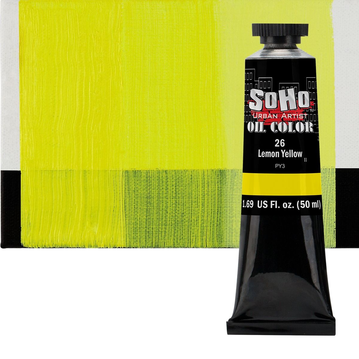 Soho Artist Oil Color Lemon Yellow, 50ml Tube | Jerry's Artarama