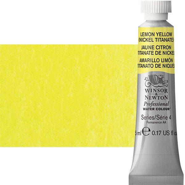 Winsor & Newton Professional Watercolor - Lemon Yellow Hue, 5ml Tube ...