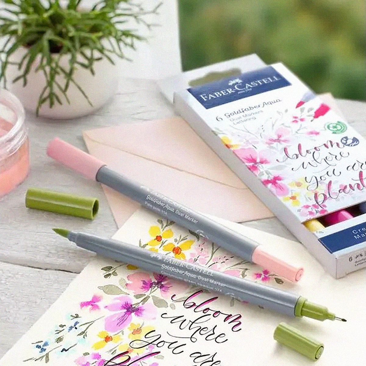 Goldfaber Dual Aqua Marker, Lettering Set of 6 | Jerry's Artarama