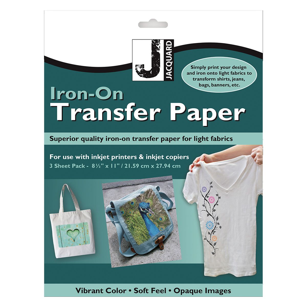Jacquard Transfer Paper 8.5x11 In 3 Sheet Pack | Jerry's Artarama