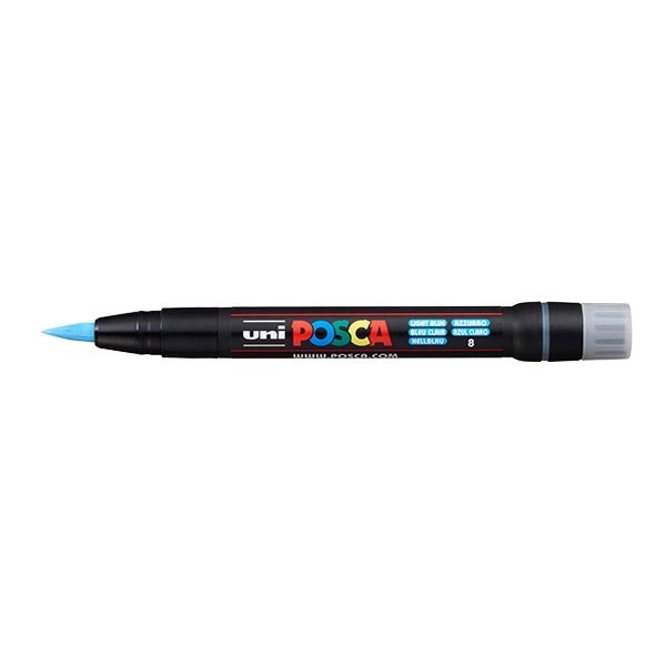 Posca Paint Marker, Light Blue, Brush Tip Marker | Jerry's Artarama