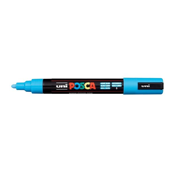 Posca Paint Marker, Light Blue, Medium Tip Marker | Jerry's Artarama