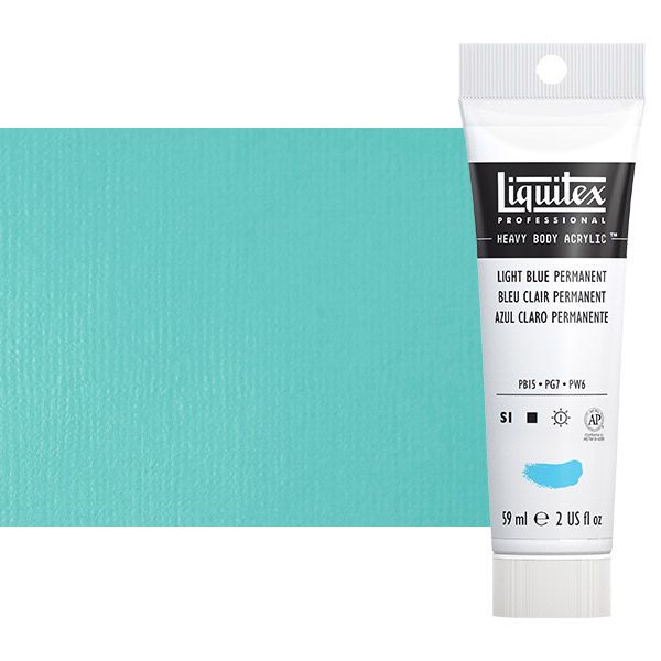 Liquitex Heavy Body Acrylic - Light Blue Permanent, 2oz Tube | Jerry's ...