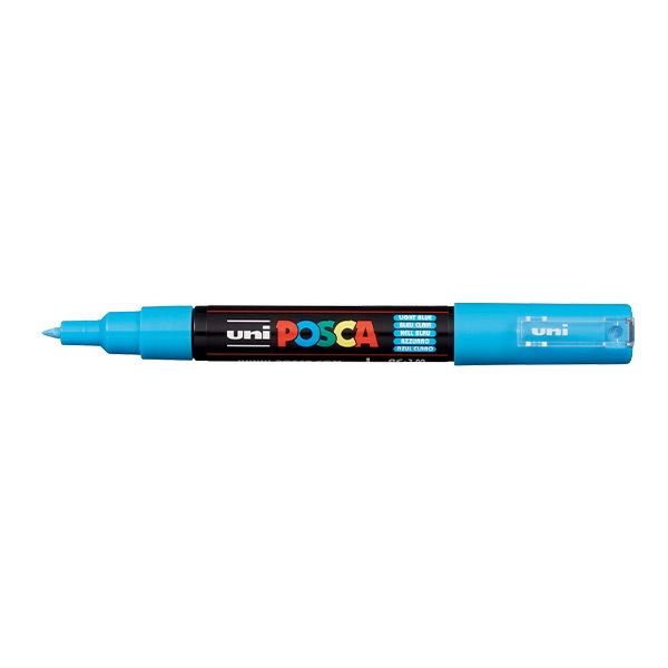 Posca Paint Marker, Light Blue, X-Fine Tip Marker | Jerry's Artarama