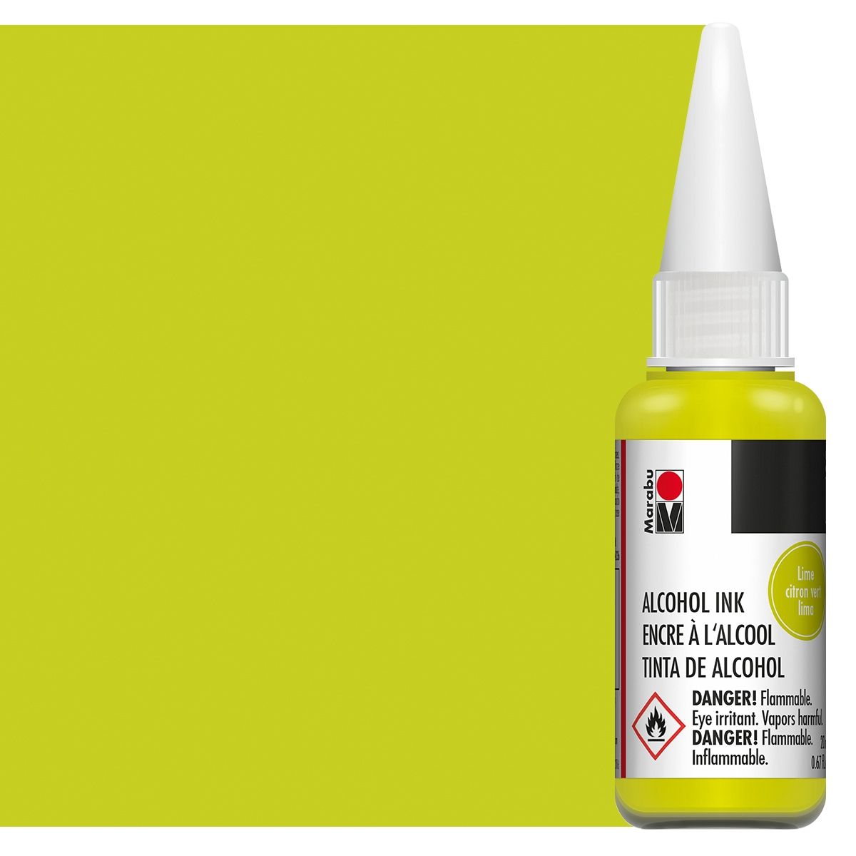 Marabu Alcohol Ink Lime (154) 20ml | Jerry's Artarama