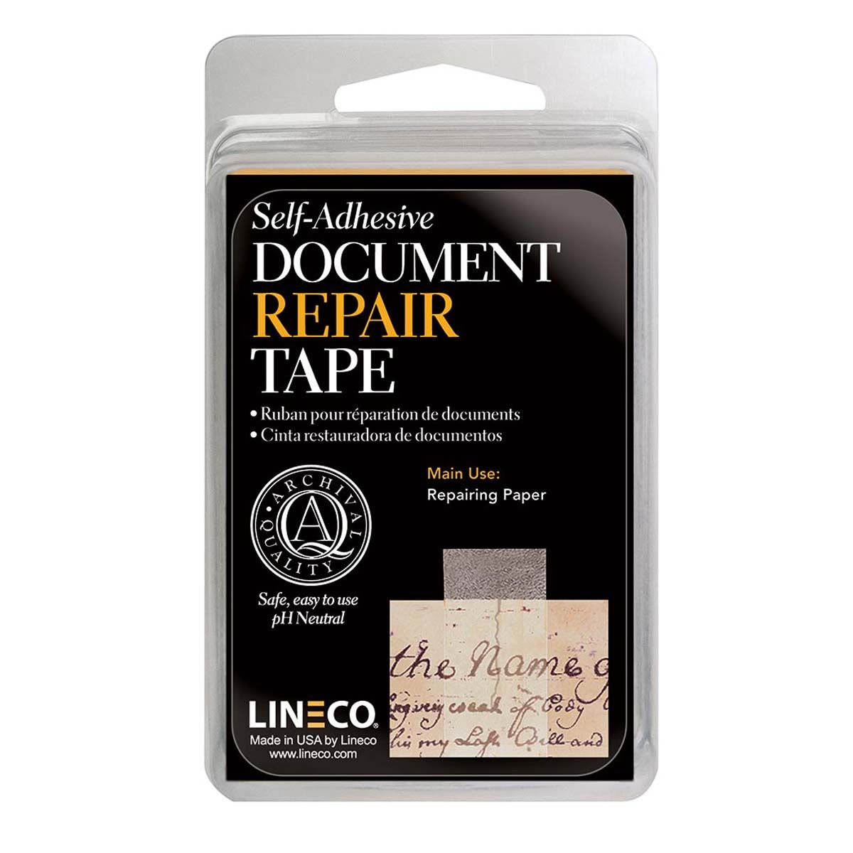 Lineco Self-Adhesive Document Repair Tape 1" x 12 ft | Jerry's Artarama