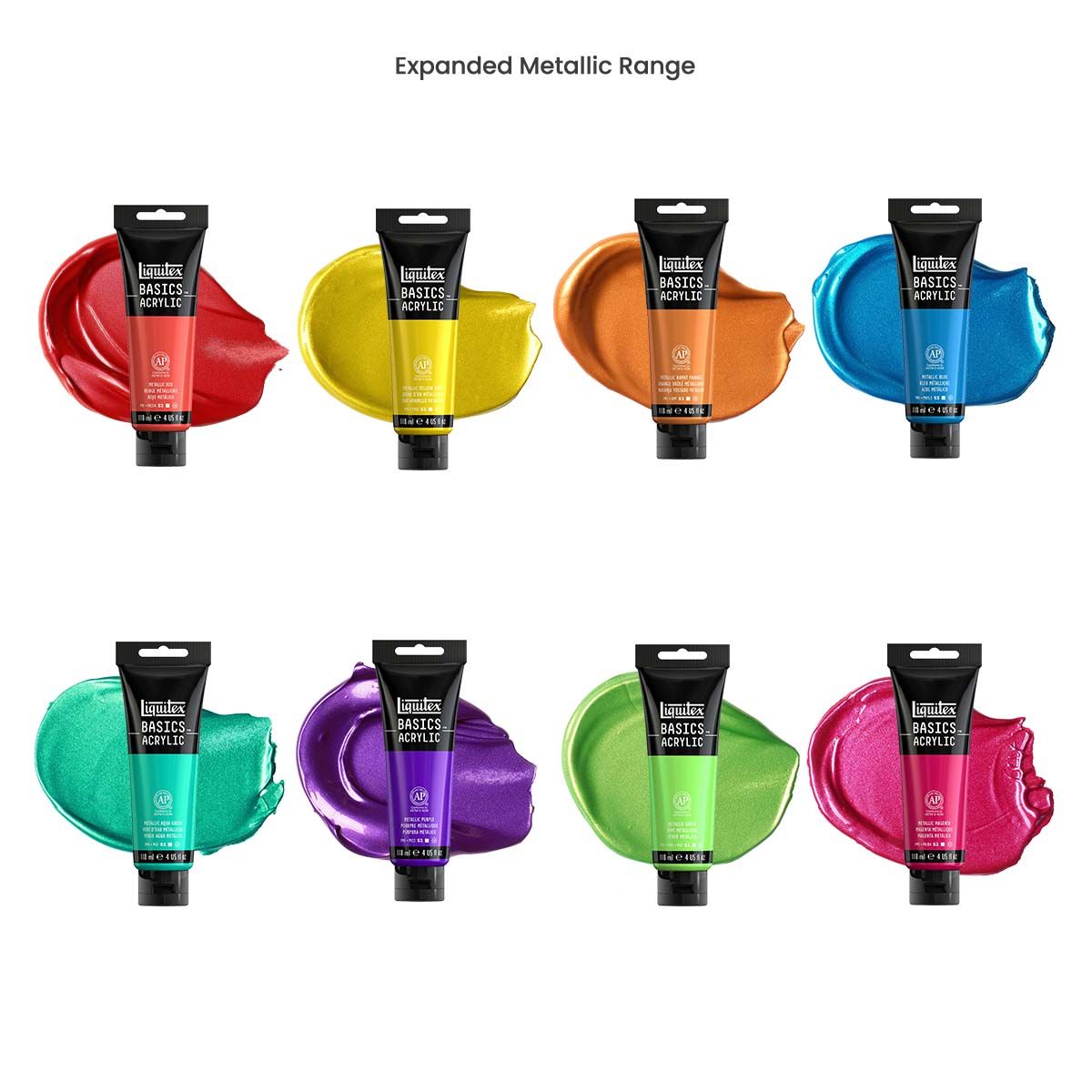 Liquitex Basics Acrylic Paint - Metallic Yellow Gold, 4oz Tube | Jerry ...