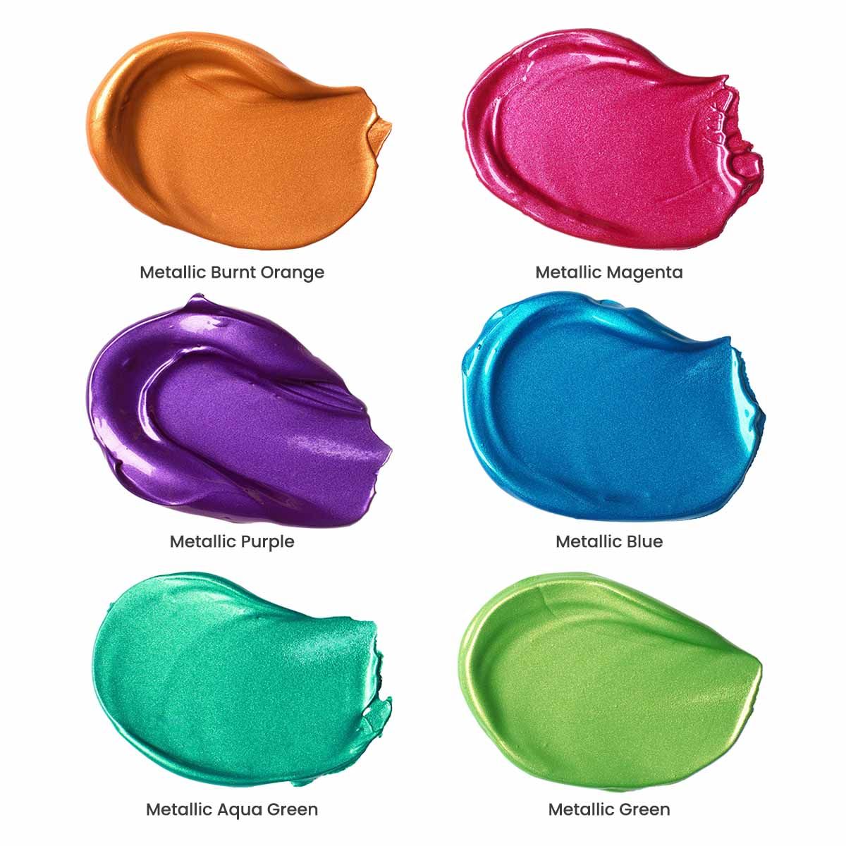 Liquitex BASICS Acrylic Metallic Set of 6, 22ml Tubes | Jerry's Artarama