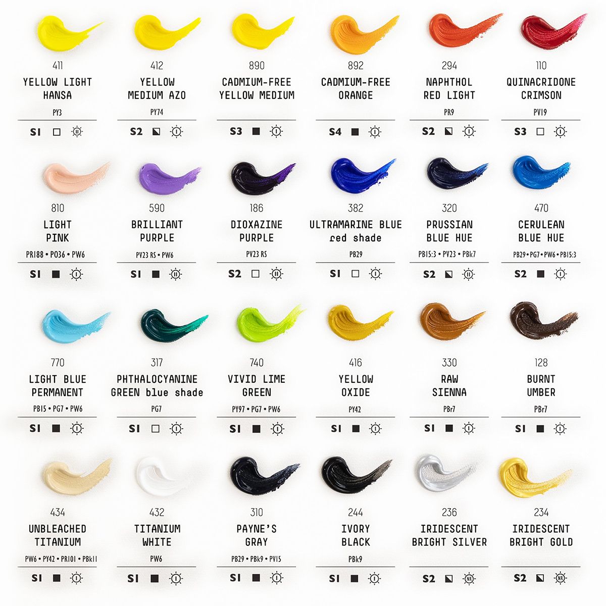 Liquitex Heavy Body Acrylics Essentials Set of 24, 22ml Colors | Jerry ...