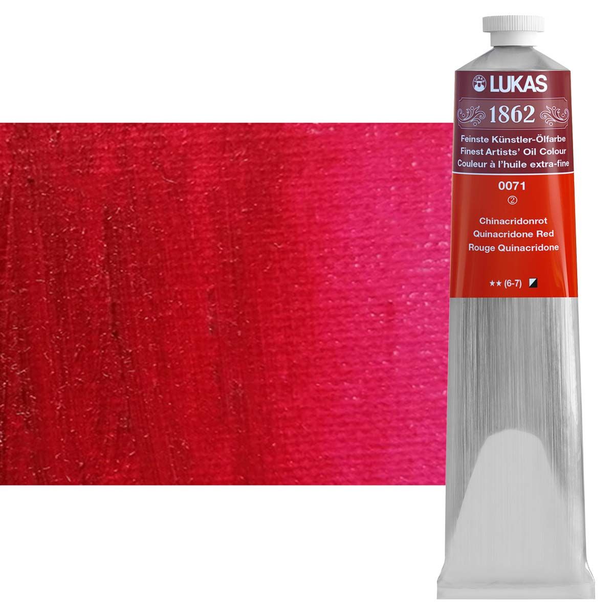 LUKAS 1862 Oil Color - Quinacridone Red, 200ml | Jerry's Artarama