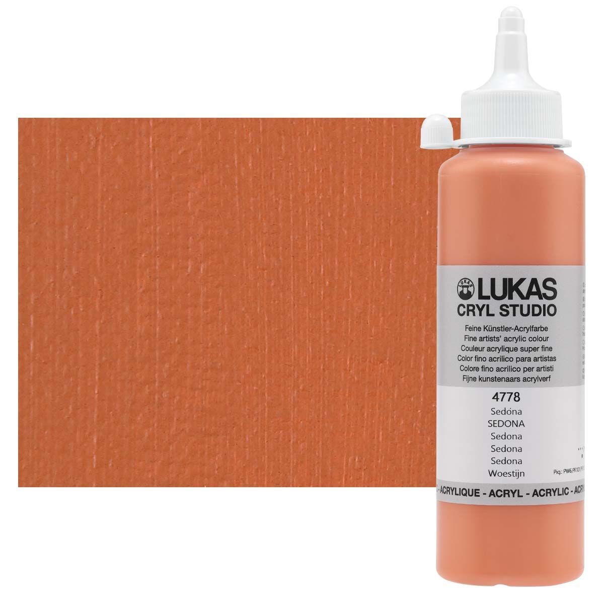 Lukas Cryl Studio Acrylic Paint - Sedona, 250ml Bottle | Jerry's Artarama