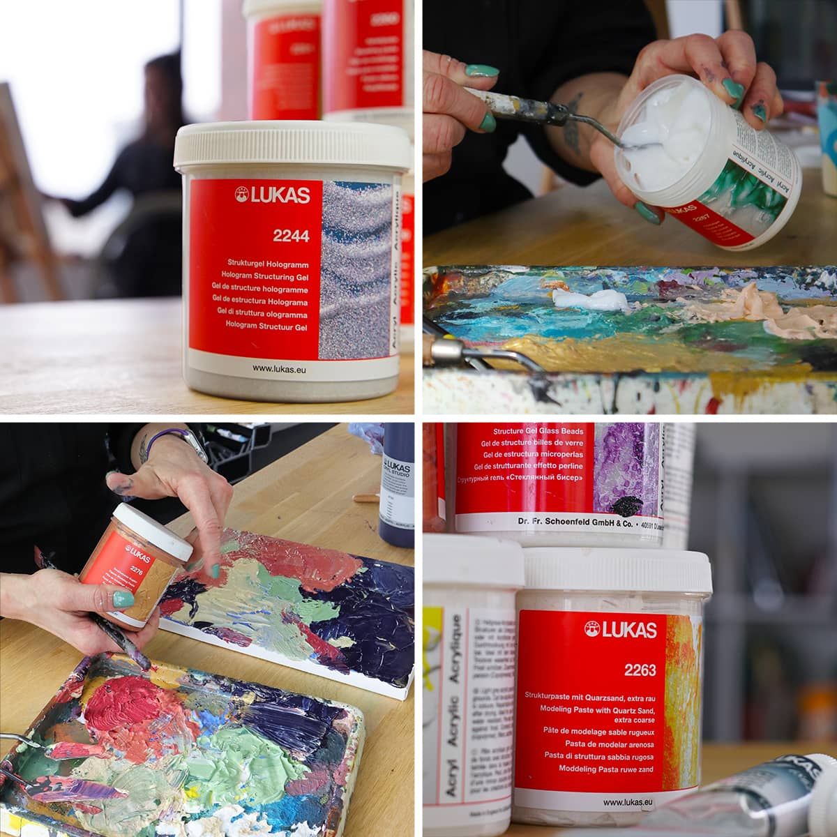 LUKAS Acrylic Medium - Fiber Structure Gel, 250ml | Jerry's Artarama