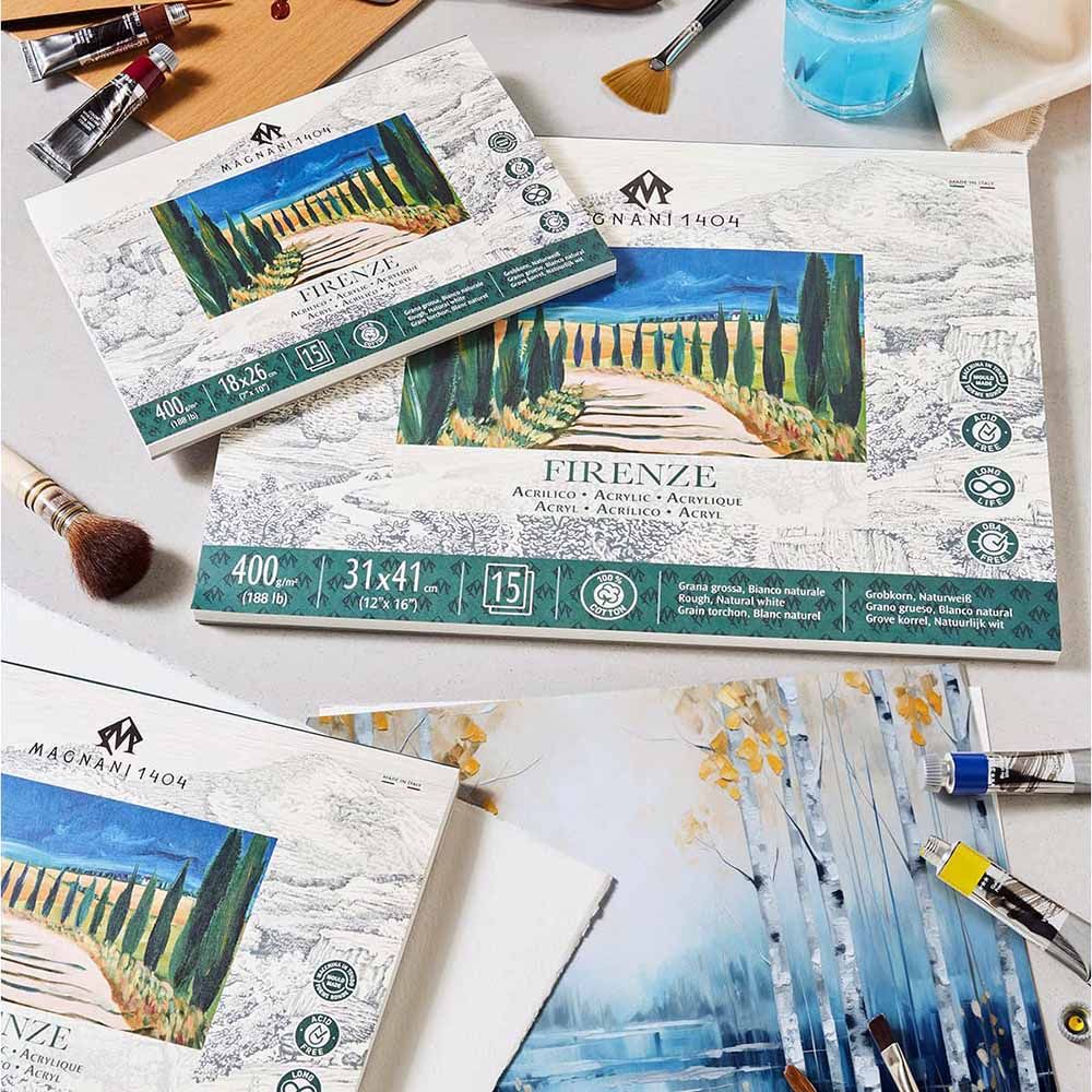 Magnani 1404 Firenze Acrylic Pad 188lb - 7" x 10" (15 Sheets) | Jerry's ...