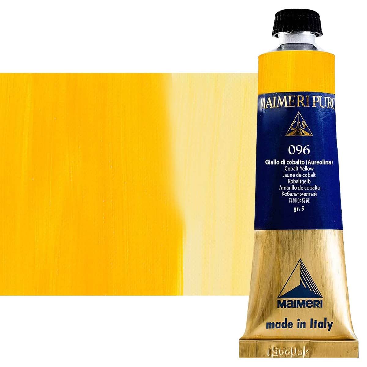 Cobalt Yellow 40ml Maimeri Puro Oil Color | Jerry's Artarama