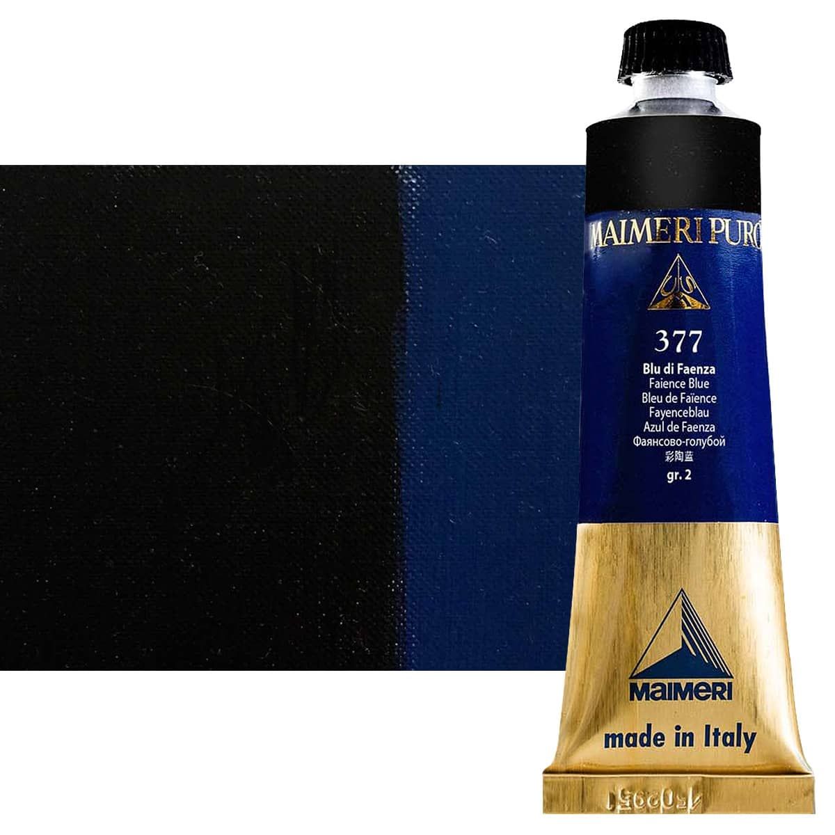 Faience Blue 40ml Maimeri Puro Oil Color | Jerry's Artarama