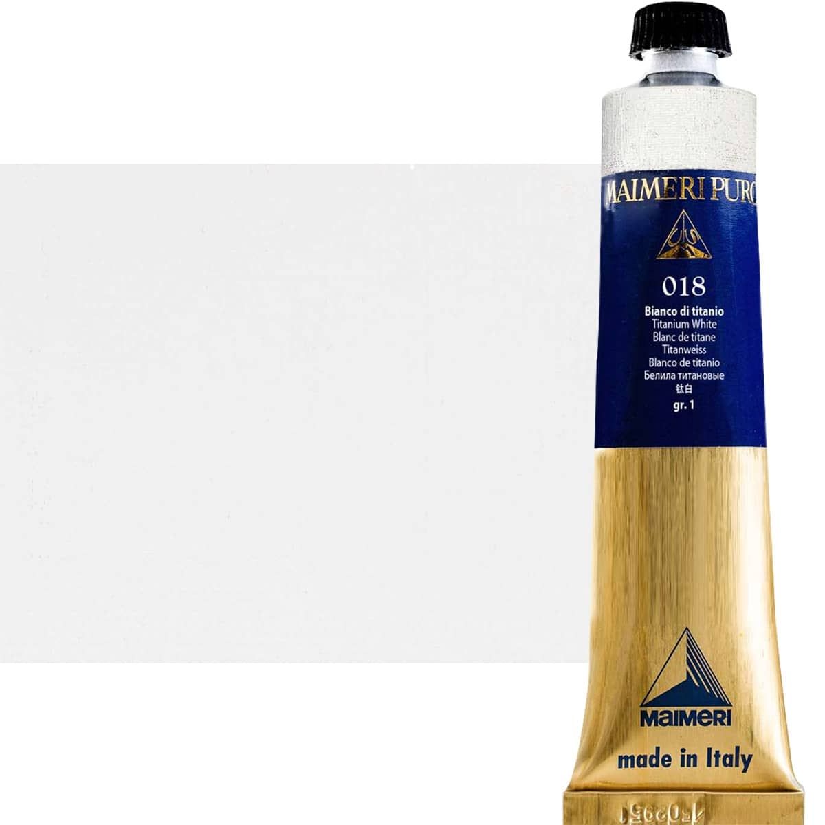 Titanium White 80ml Maimeri Puro Oil Color | Jerry's Artarama
