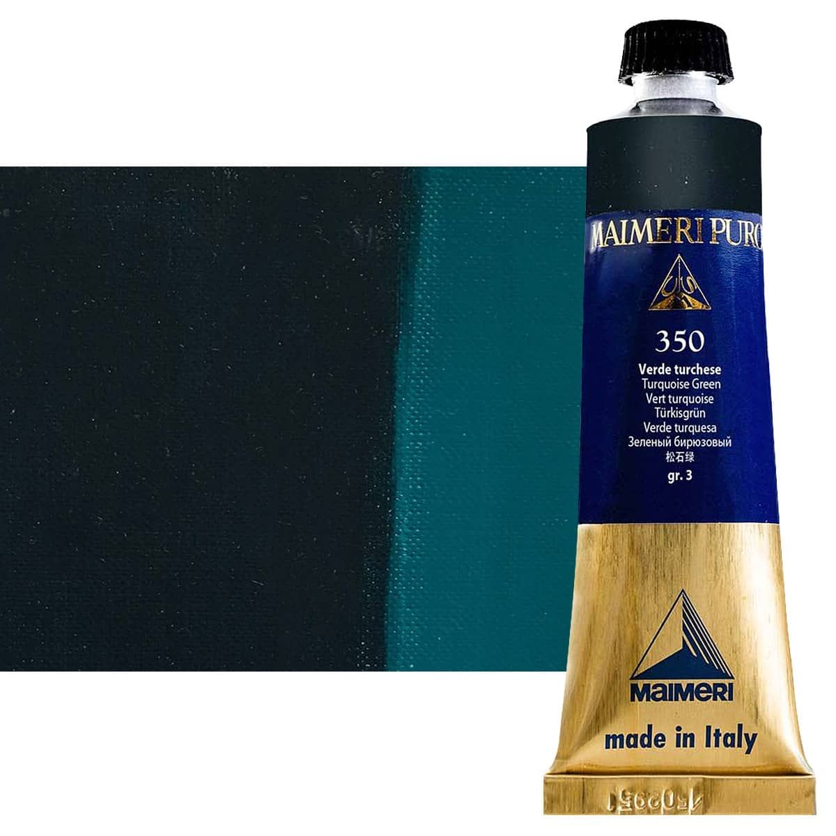 Turquoise Green 40ml Maimeri Puro Oil Color | Jerry's Artarama