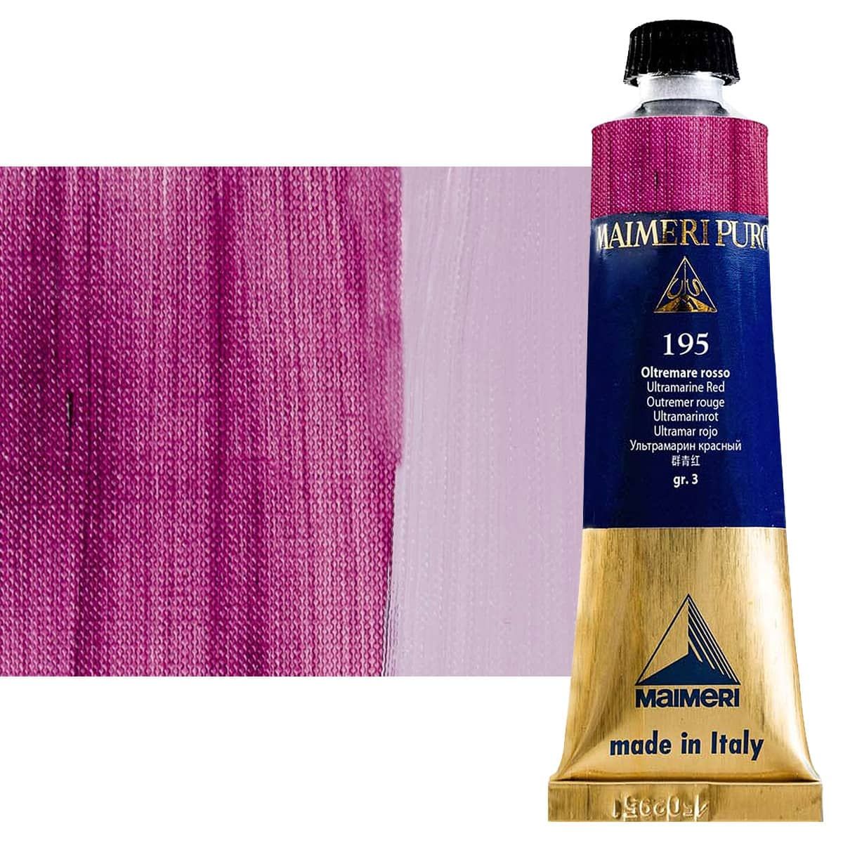 Maimeri Puro Oil Color 40ml Ultramarine Red | Jerry's Artarama