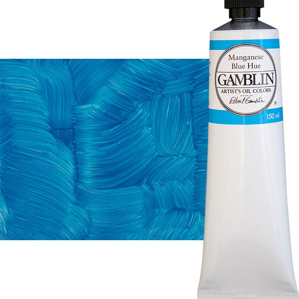 Gamblin Artists Oil - Manganese Blue Hue, 150ml Tube | Jerry's Artarama
