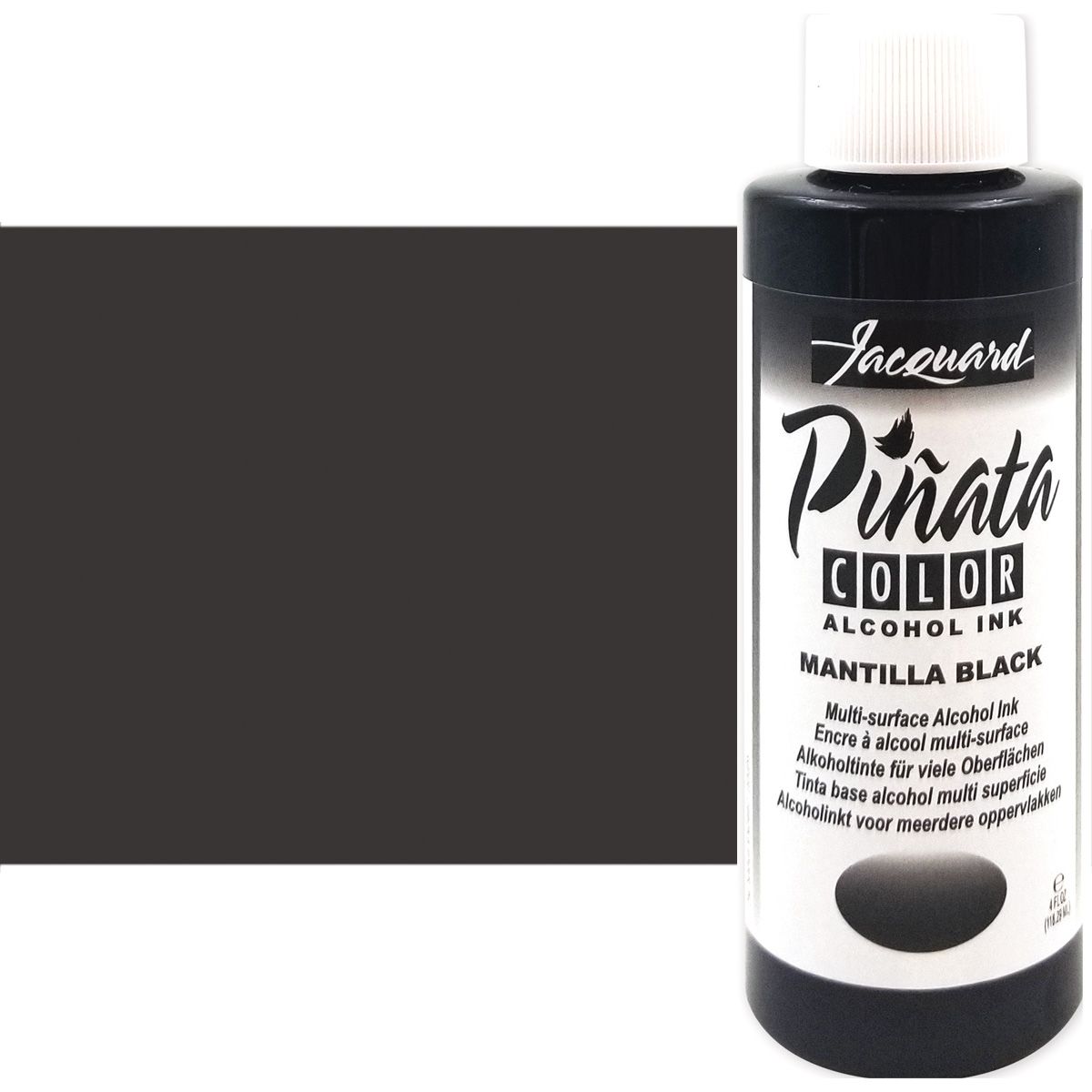 Jacquard Pinata Alcohol Ink - Mantilla Black, 4oz | Jerry's Artarama