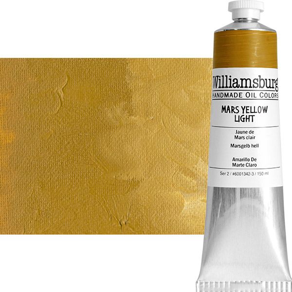 Williamsburg Handmade Oil Paint - Mars Yellow Light, 150ml Tube | Jerry ...