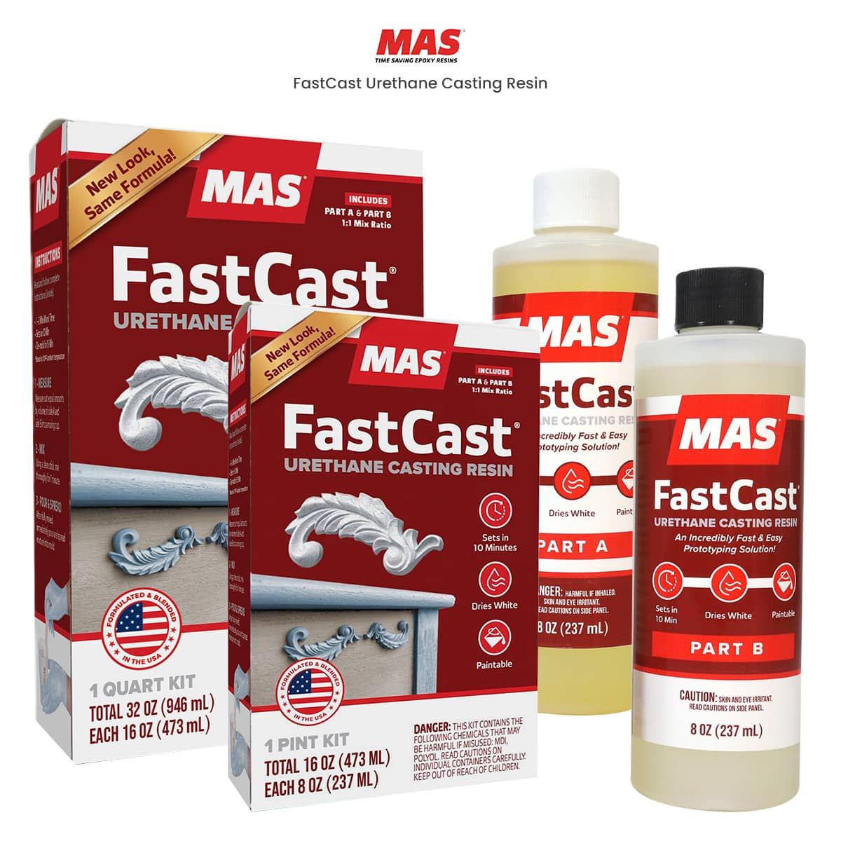 MAS FastCast Urethane Casting Resin Kits | Jerry's Artarama