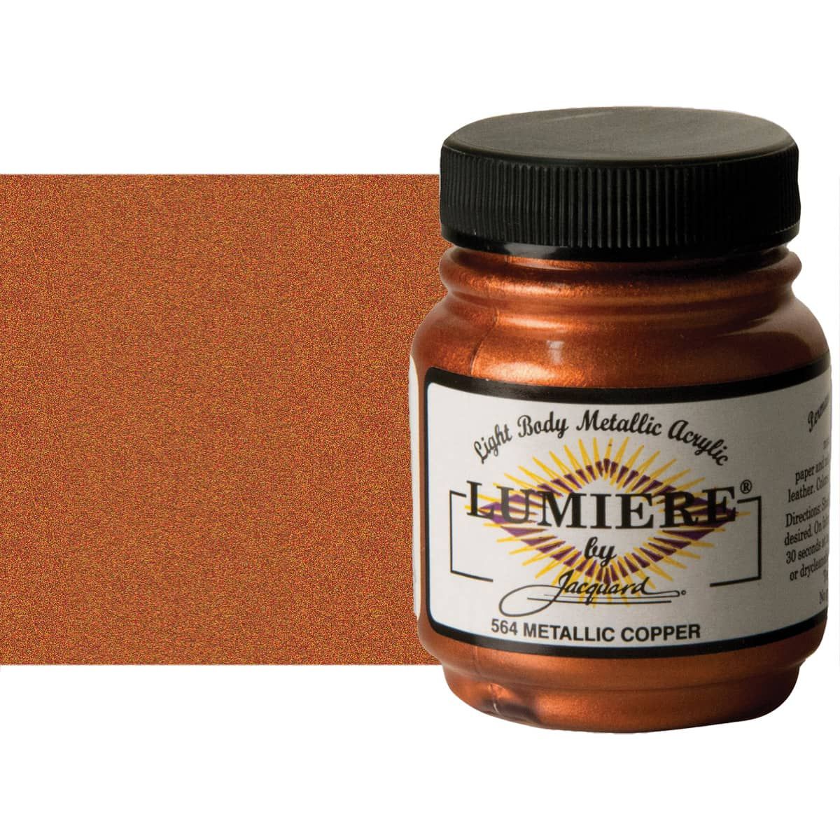 Jacquard Lumiere Fabric Color - Metallic Copper, 2.25oz Jar | Jerry's ...