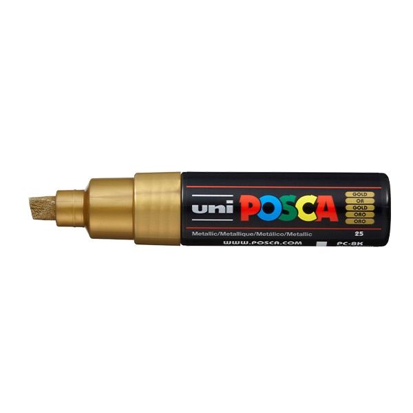 Posca Paint Marker, Metallic Gold, Broad Tip Marker | Jerry's Artarama