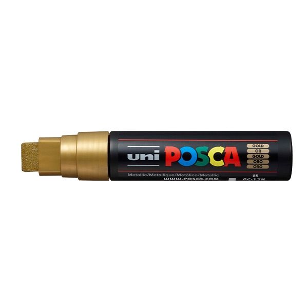 Posca Paint Marker, Metallic Gold, X-Broad Tip Marker | Jerry's Artarama