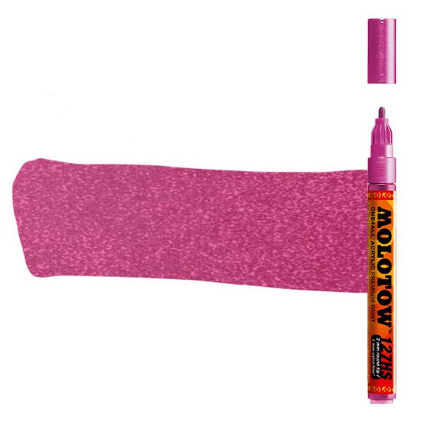 Molotow ONE4ALL 2mm Marker - Metallic Pink | Jerry's Artarama