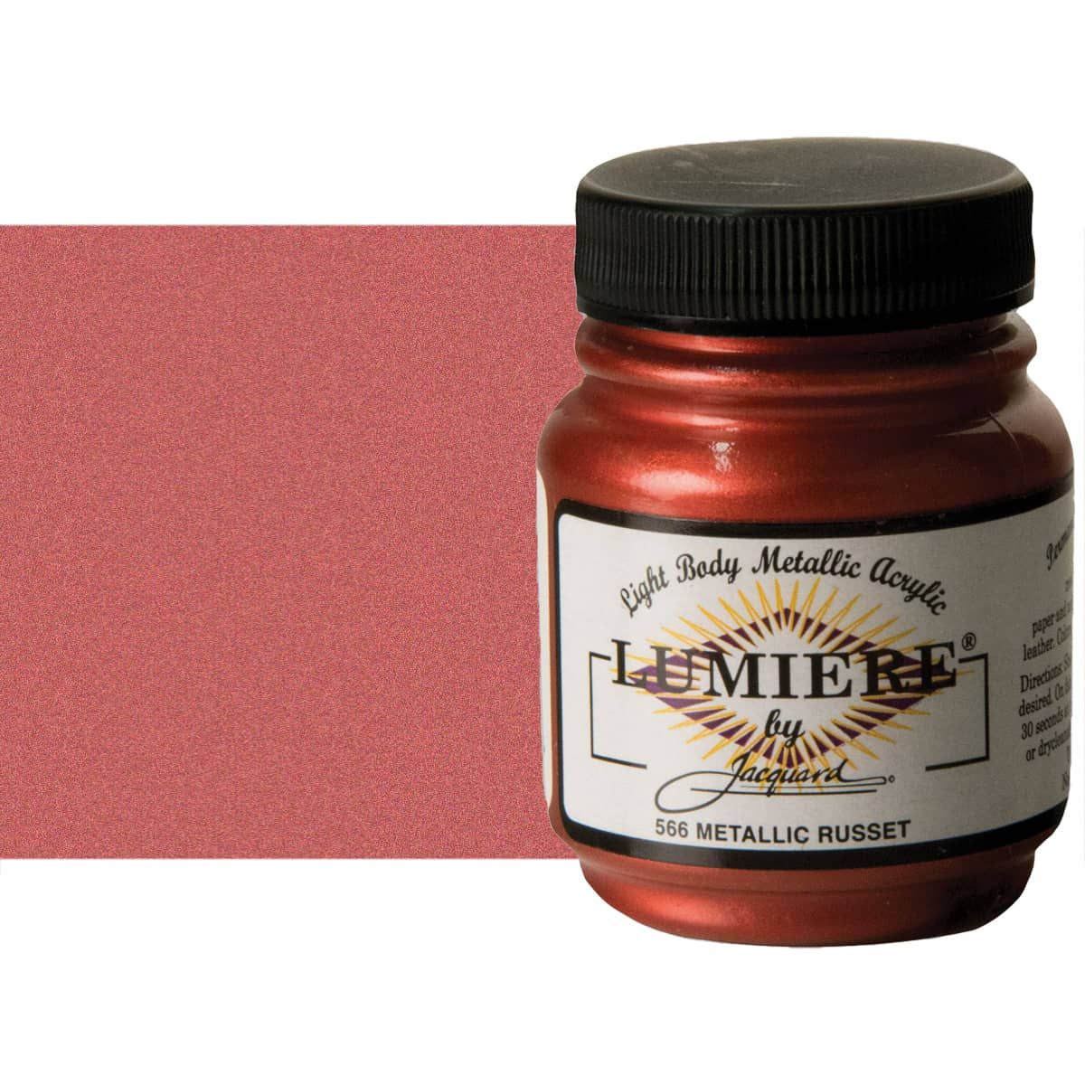 Jacquard Lumiere Fabric Color - Metallic Russet, 2.25oz Jar | Jerry's ...