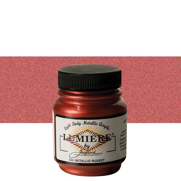 Jacquard Lumiere Fabric Color 2.25 oz Jar - Metallic Russet | Jerry's ...