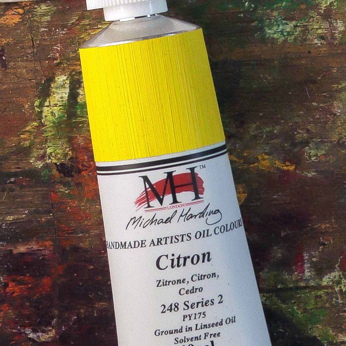 Michael Harding Oil Color - Citron, 225ml Tube | Jerry's Artarama
