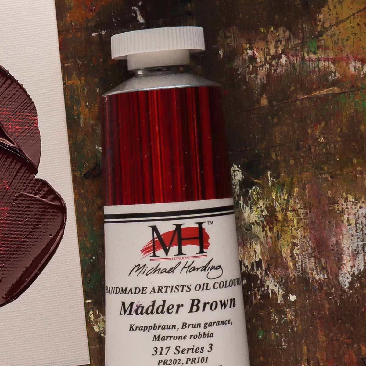 Michael Harding Oil Color - Madder Brown, 225ml Tube | Jerry's Artarama