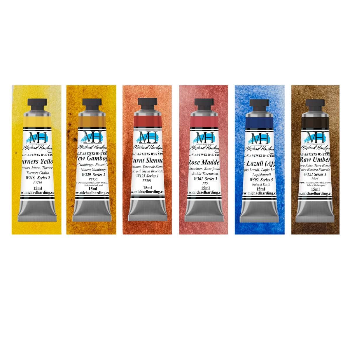 Michael Harding Watercolor - Antique 18th Century Masters Set of 6 ...