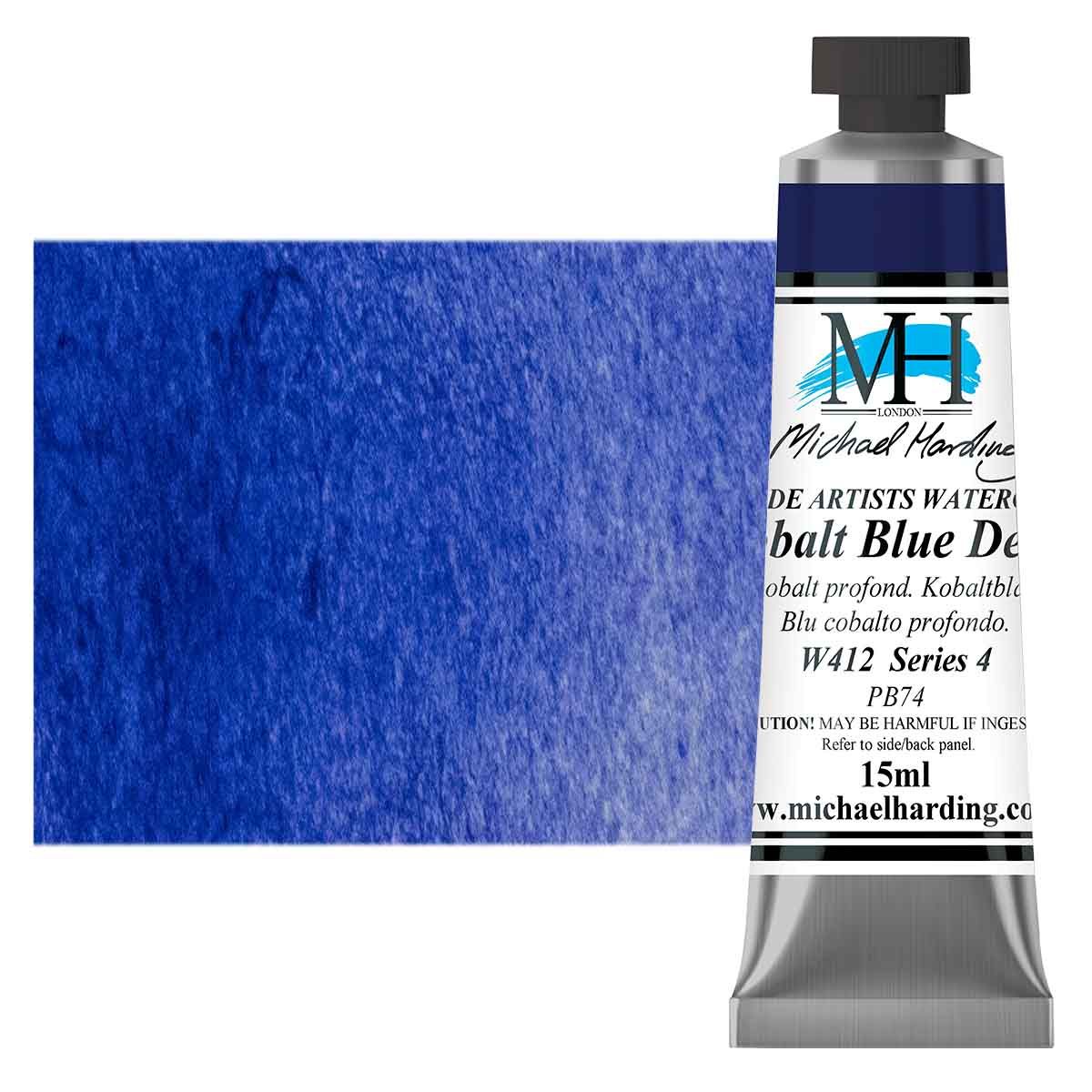 Michael Harding Watercolor - Cobalt Blue Deep, 15ml Tube | Jerry's Artarama