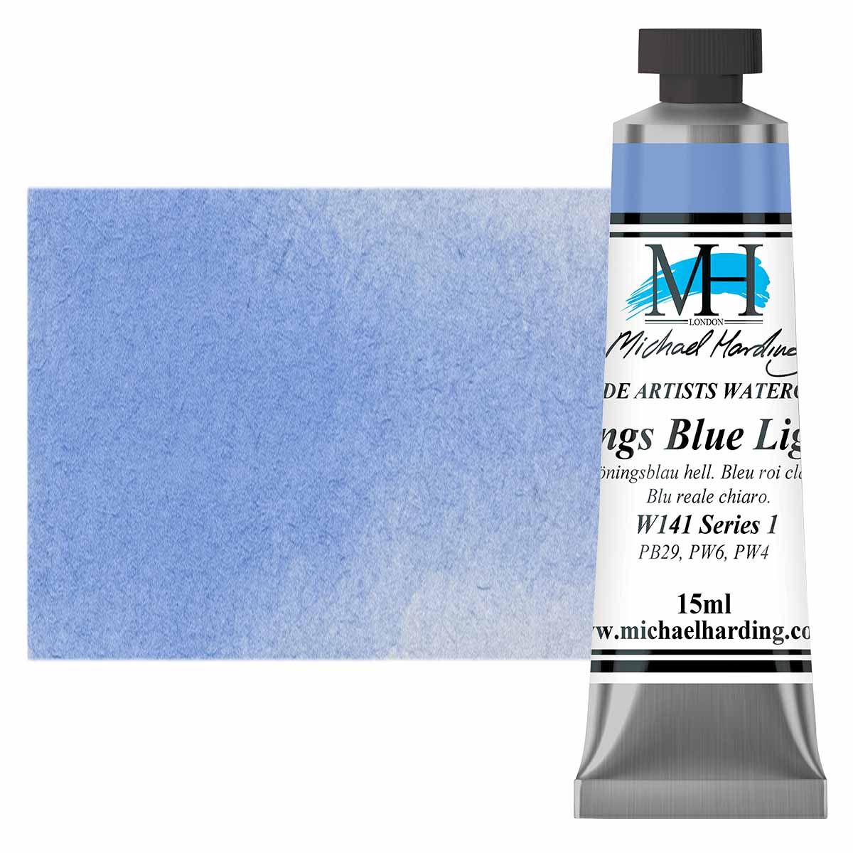 Michael Harding Watercolor - Kings Blue Light, 15ml Tube | Jerry's Artarama