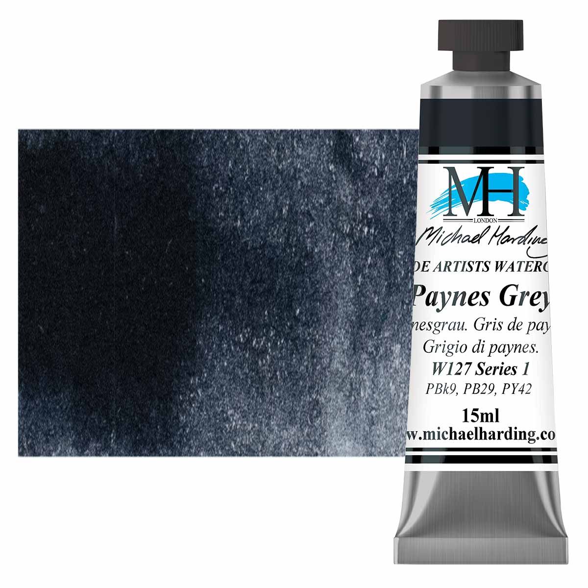 Michael Harding Watercolor - Paynes Grey, 15ml Tube | Jerry's Artarama