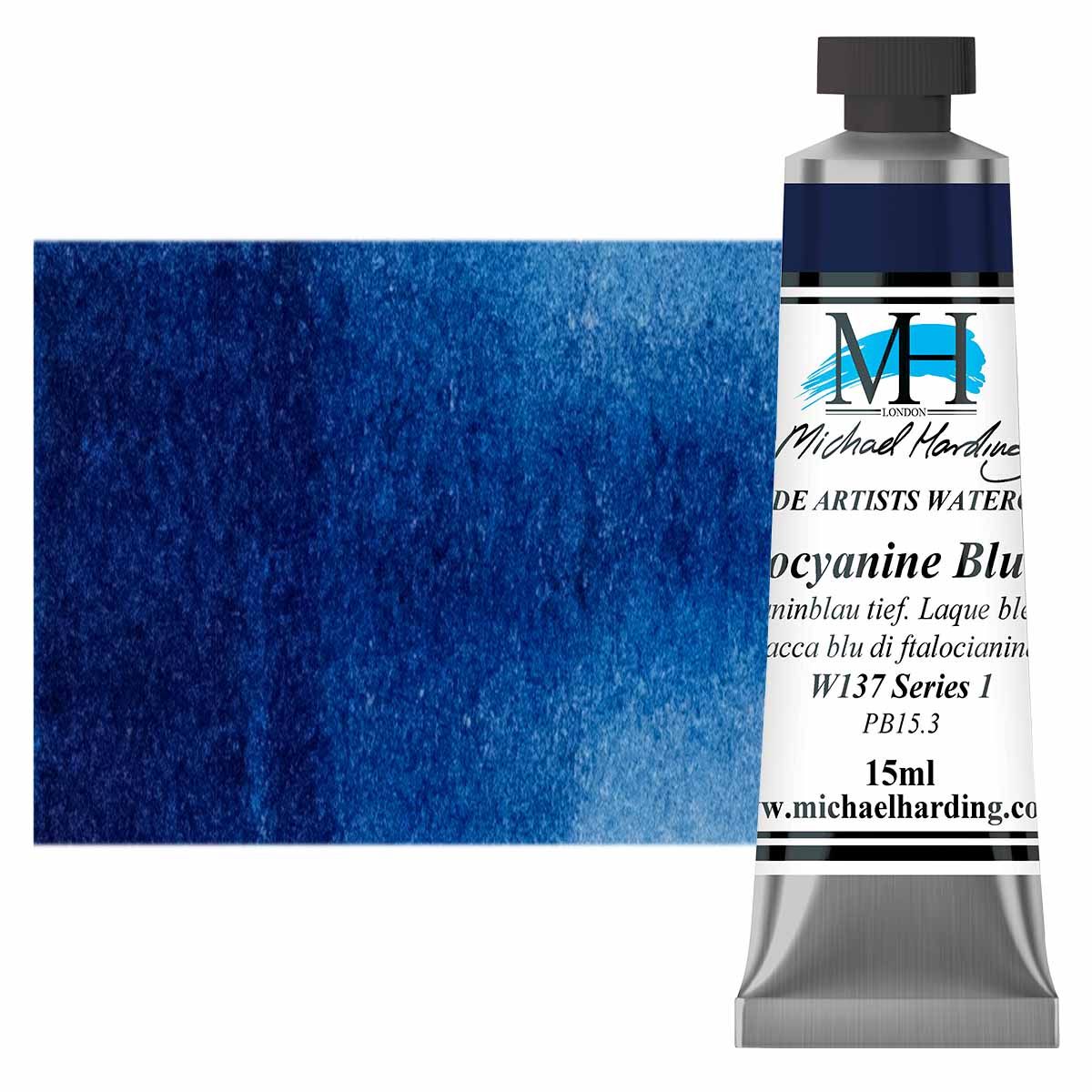 Michael Harding Watercolor - Phthalocyanine Blue, 15ml Tube | Jerry's ...