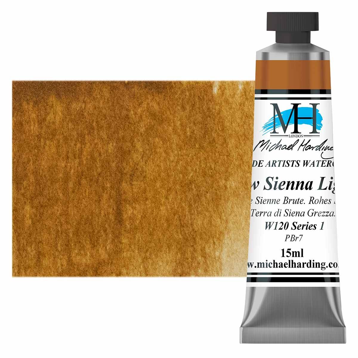 Michael Harding Watercolor - Raw Sienna Light, 15ml Tube | Jerry's Artarama