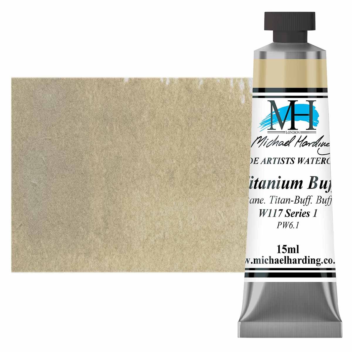 Michael Harding Watercolor - Titanium Buff, 15ml Tube | Jerry's Artarama