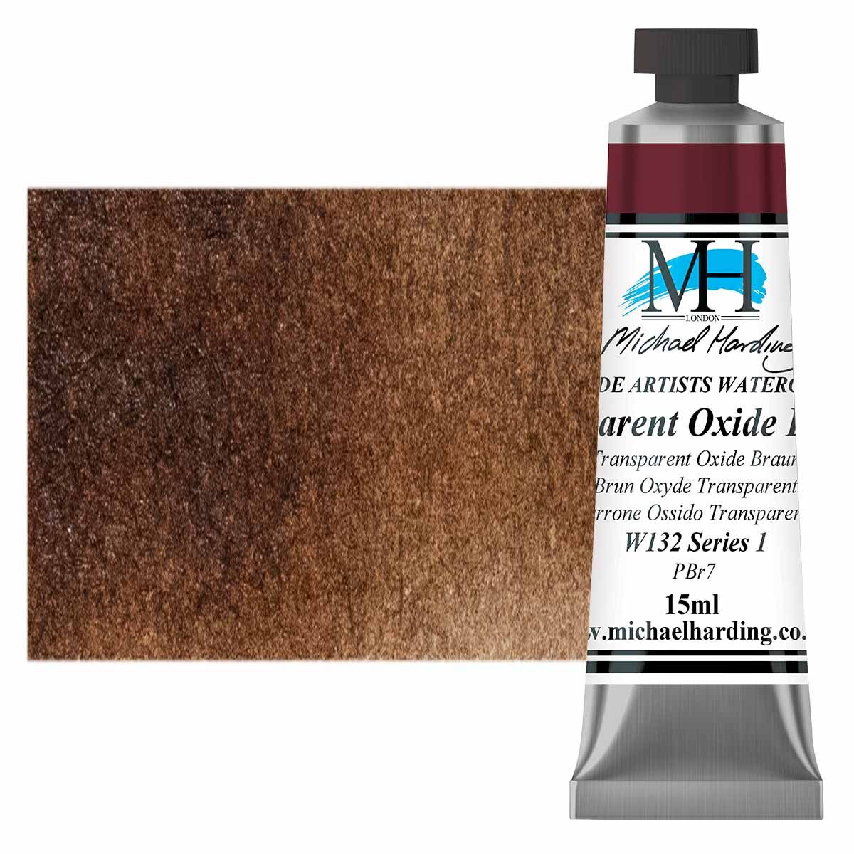Michael Harding Watercolor - Transparent Oxide Brown, 15ml Tube | Jerry's Artarama