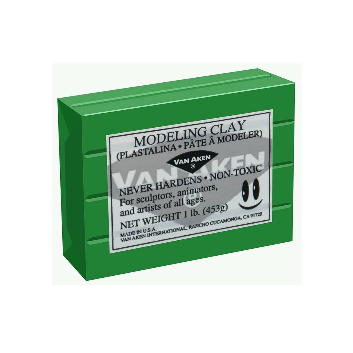 Plastalina Modeling Clay 1 lb. Bar - Green | Jerry's Artarama